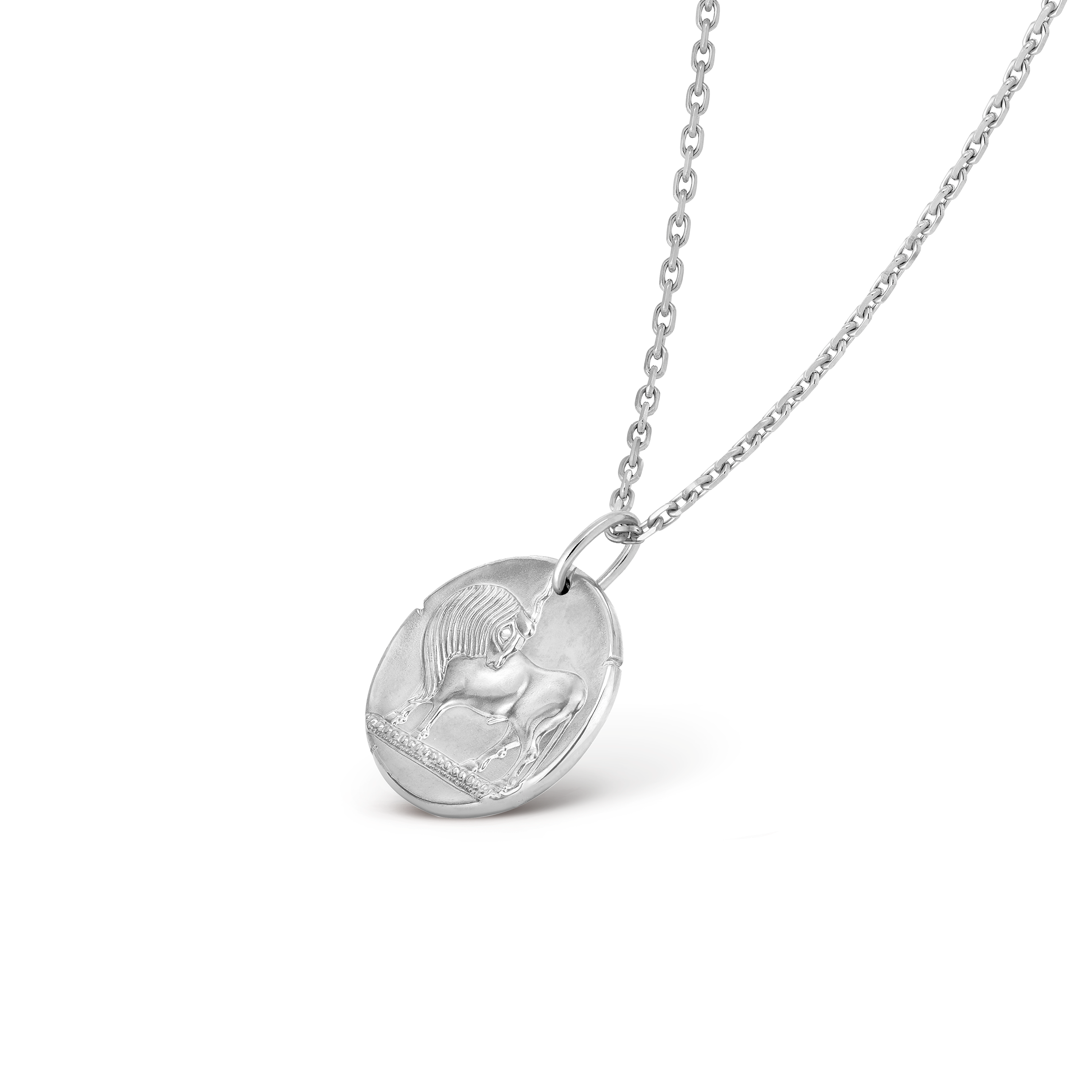 Zodiaque medal Tauri (Taurus) 18K white gold- Van Cleef & Arpels