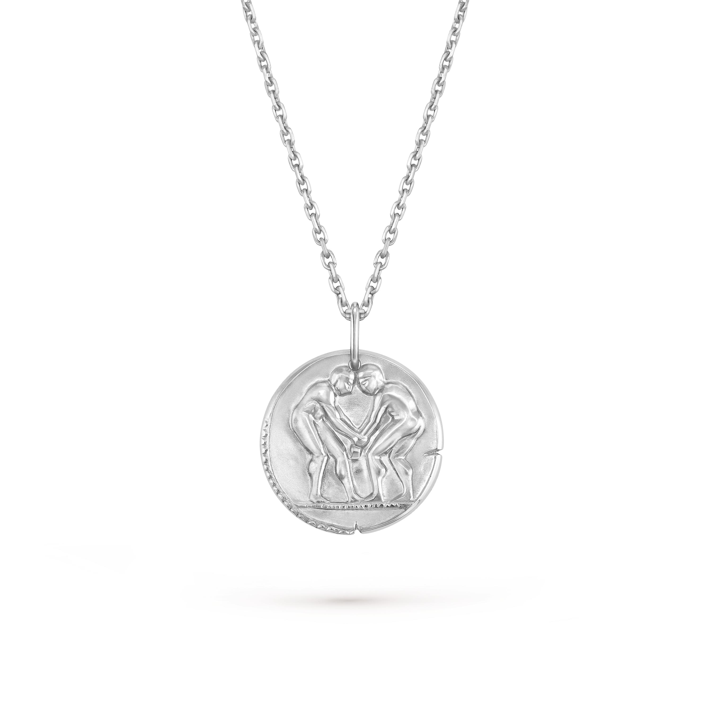 Zodiaque medal Geminorum (Gemini) 18K white gold- Van Cleef & Arpels