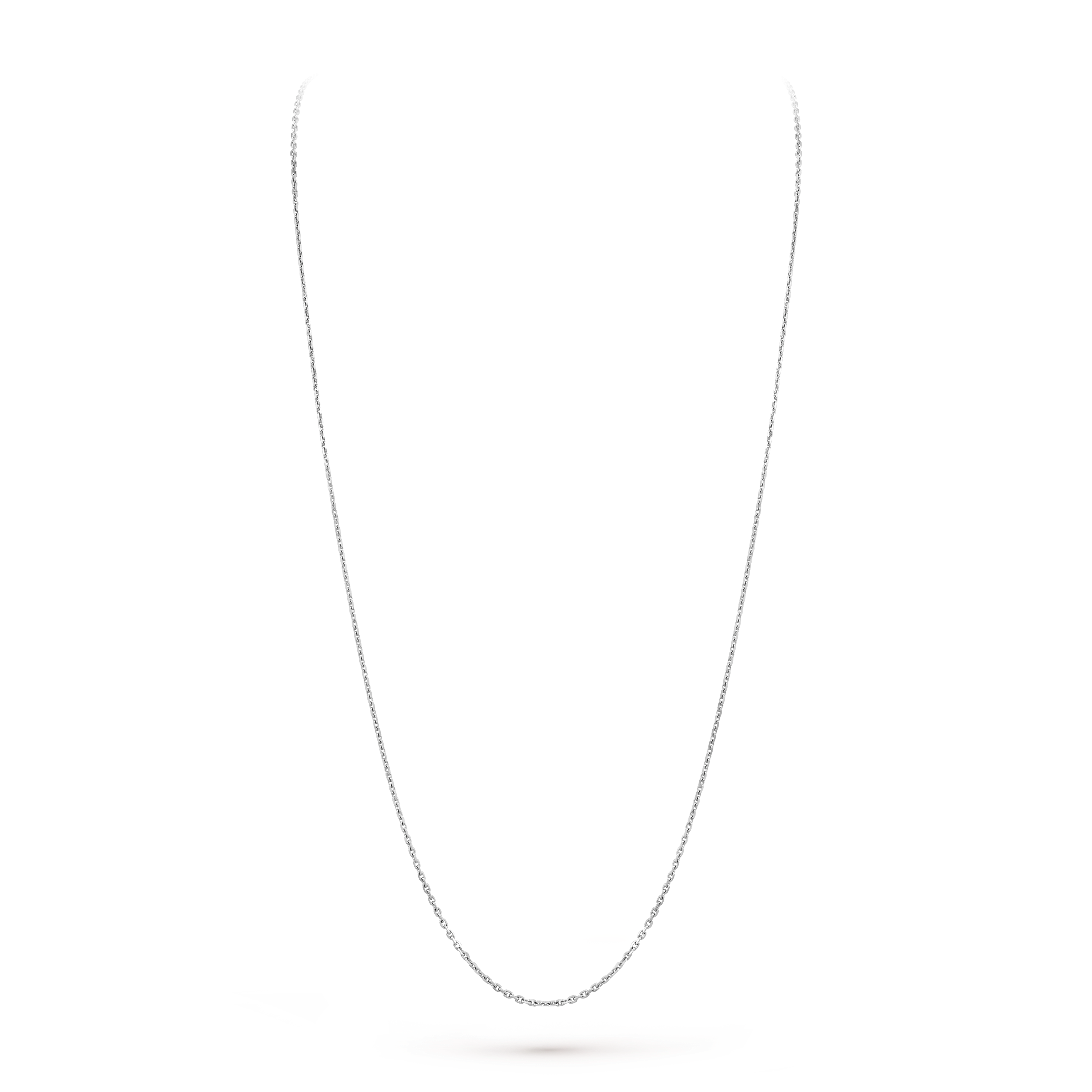 Trace chain, 70 cm 18K white gold- Van Cleef & Arpels